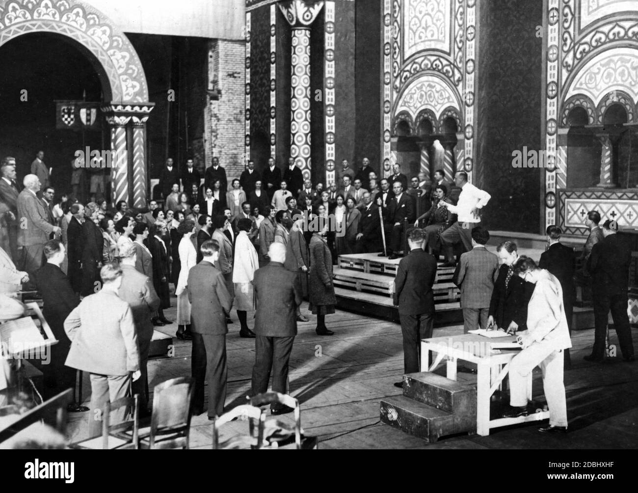 Rehearsals for a staging of Tannhaeuser Stock Photo - Alamy