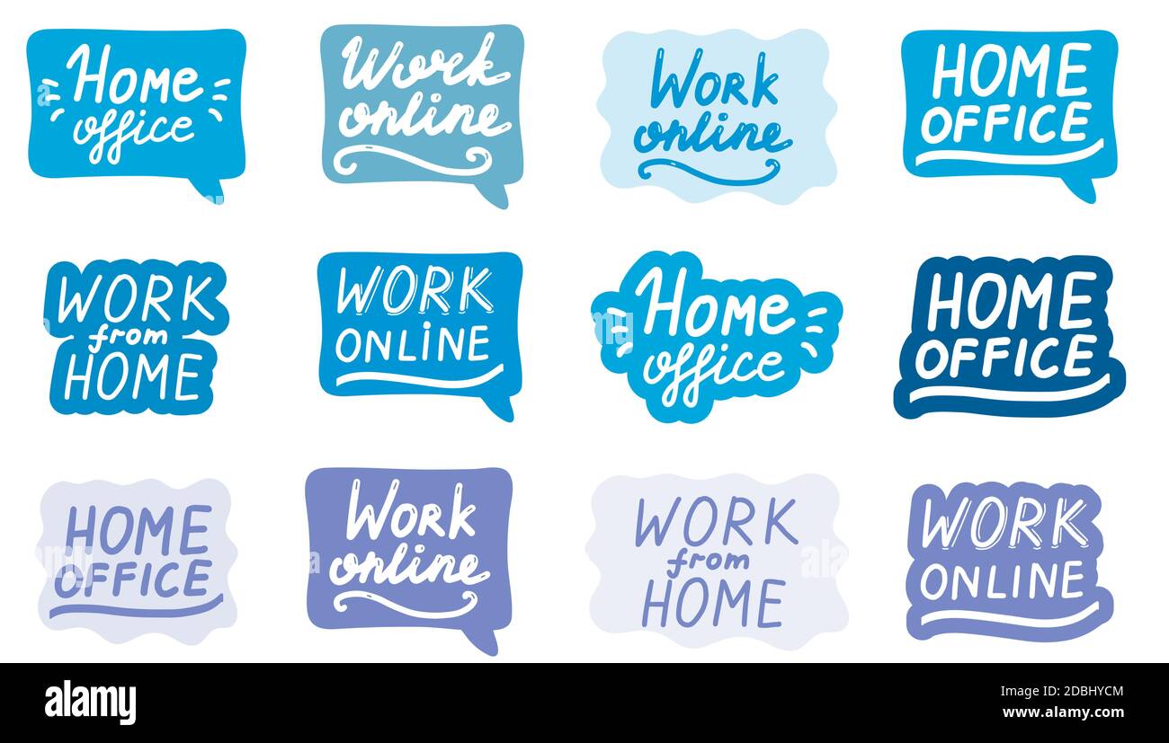 Card word stickers set web Stock Vector Images - Alamy