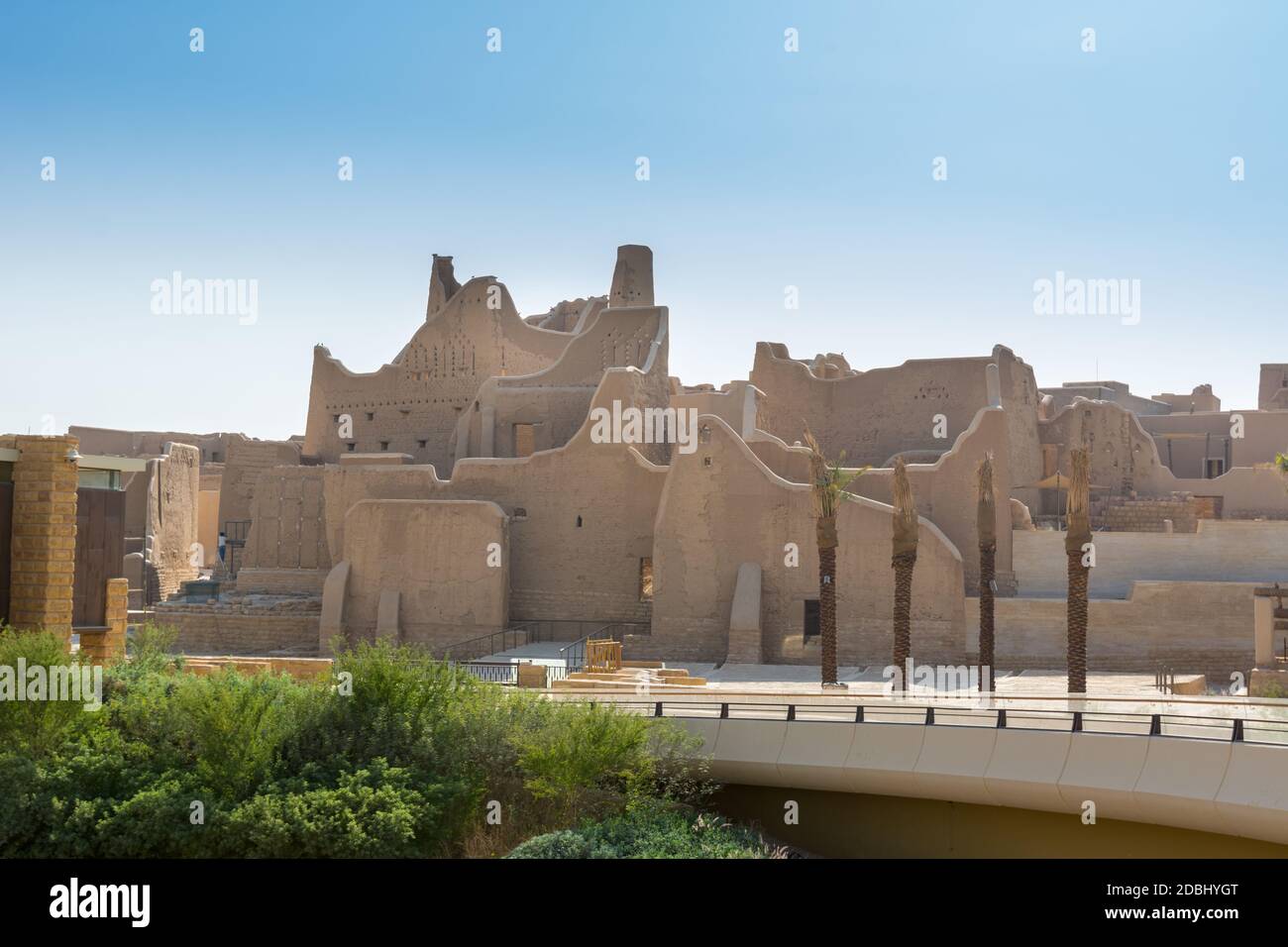 Historic buildings in Dariyah clay castle, also as Dereyeh and Dariyya ...