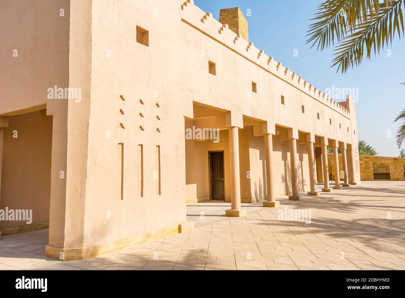Historic buildings in Dariyah clay castle, also as Dereyeh and Dariyya ...
