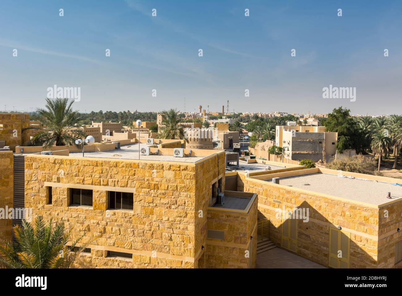 Historic buildings in Dariyah clay castle, also as Dereyeh and Dariyya ...