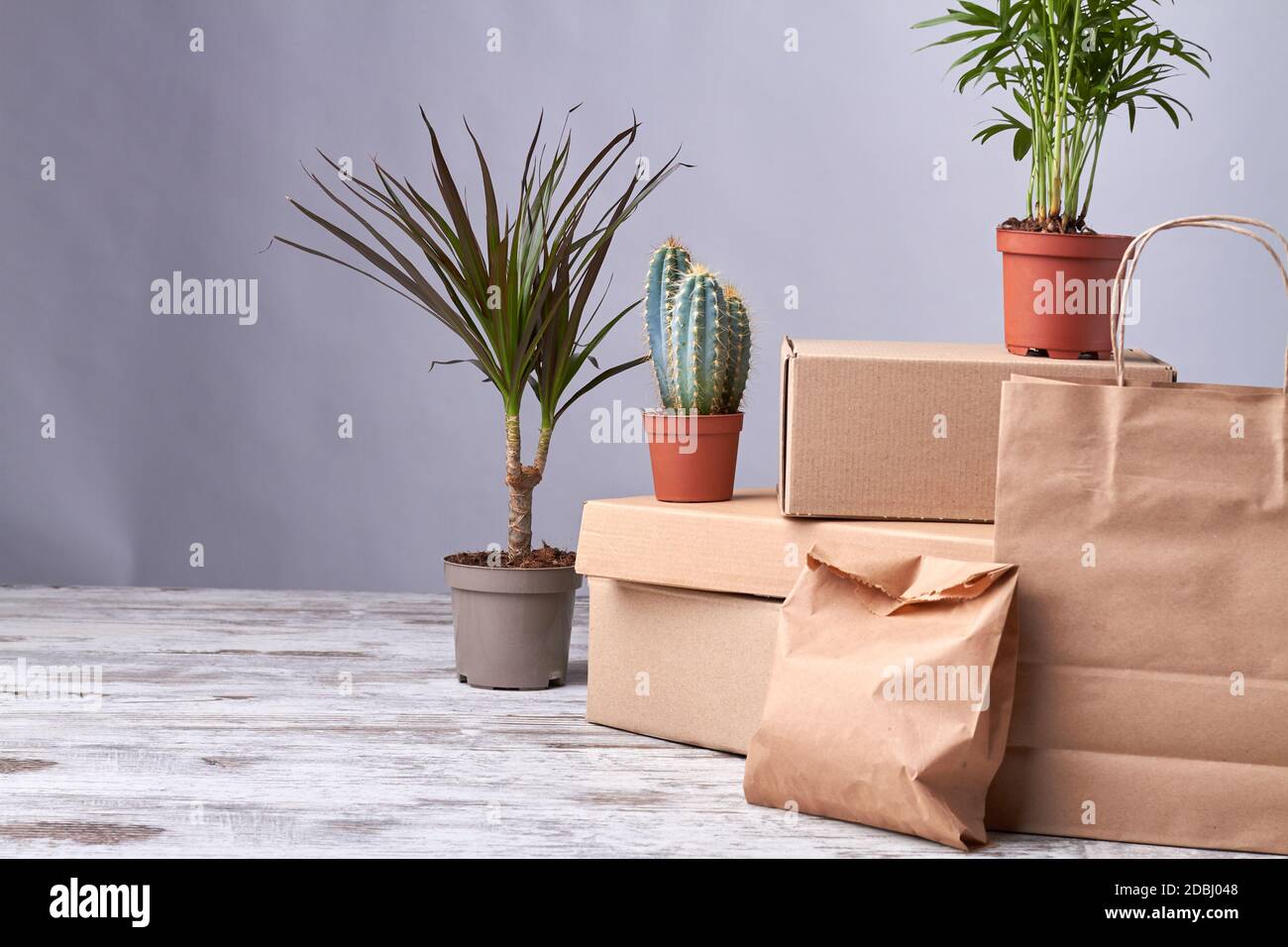 Kraft paper packaging Stock Photo - Alamy