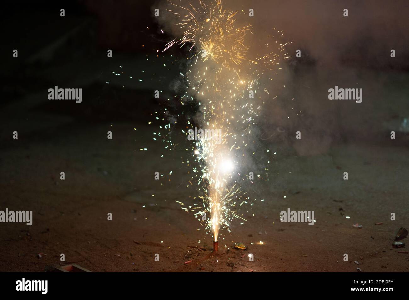 fire of cracker explosion on black background Stock Photo - Alamy