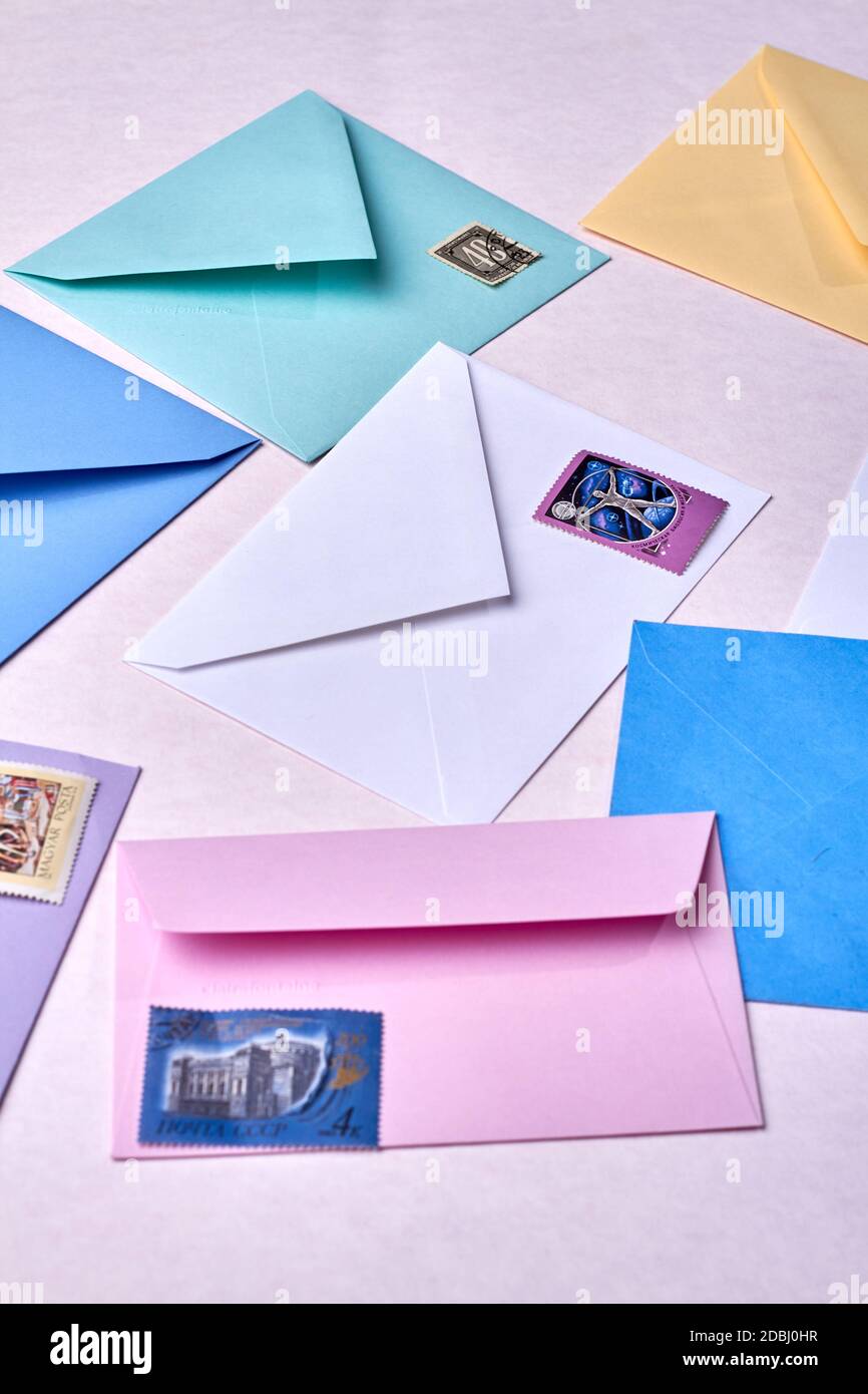 Old way of sending messages Stock Photo - Alamy