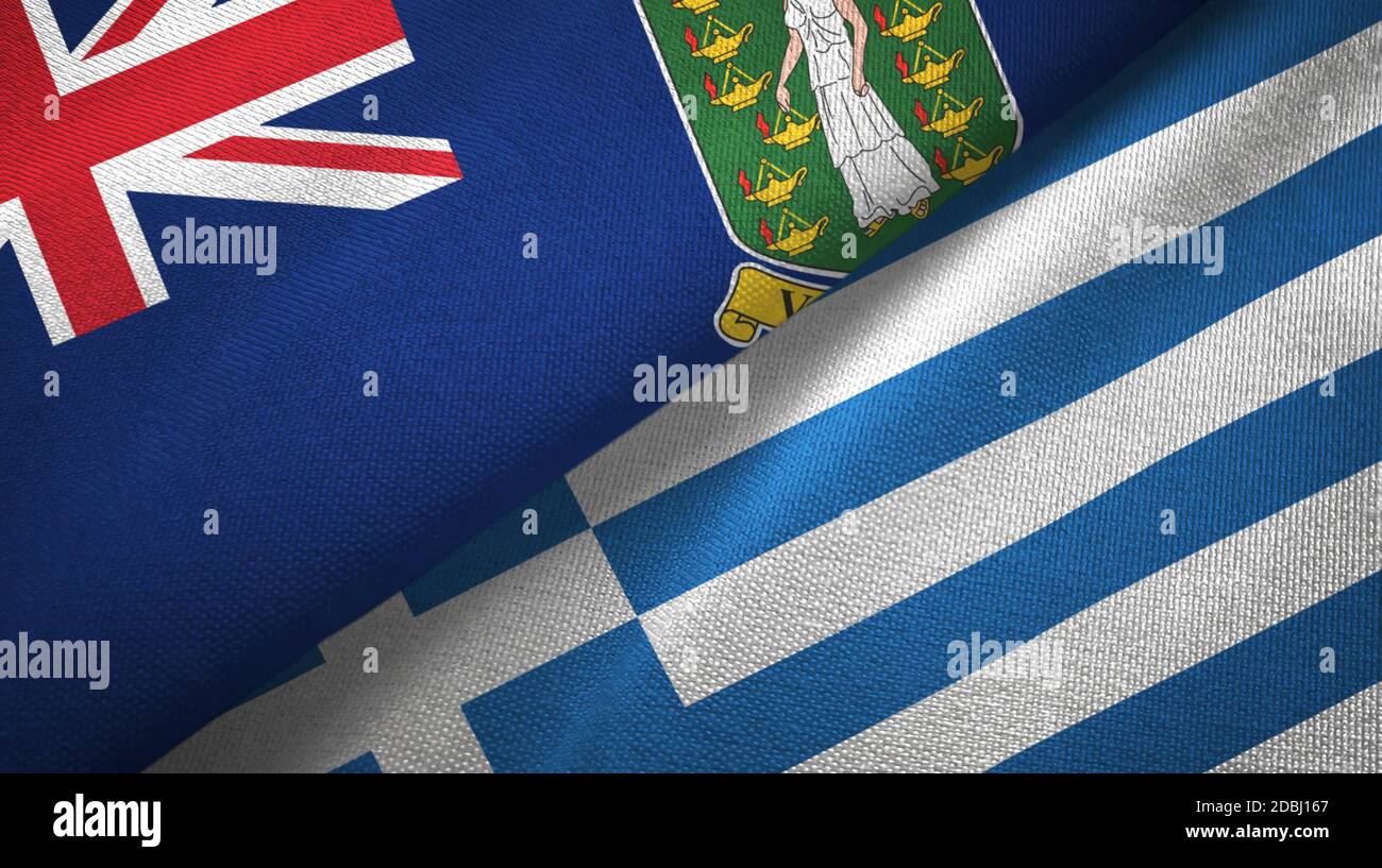 Greece british virgin islands flag hi-res stock photography and images ...
