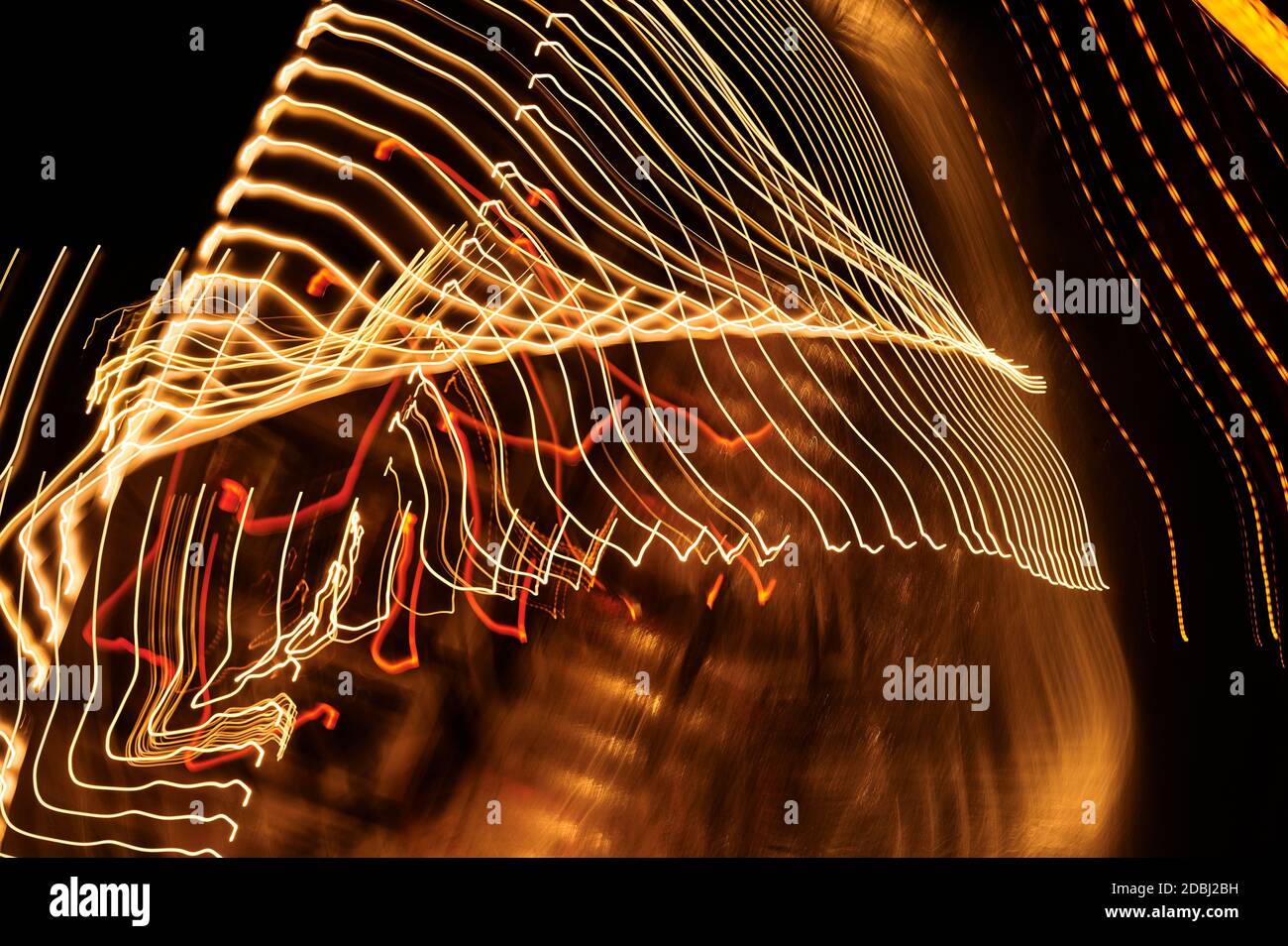 Abstract background of city lights made with long shutter speed. Lights ...