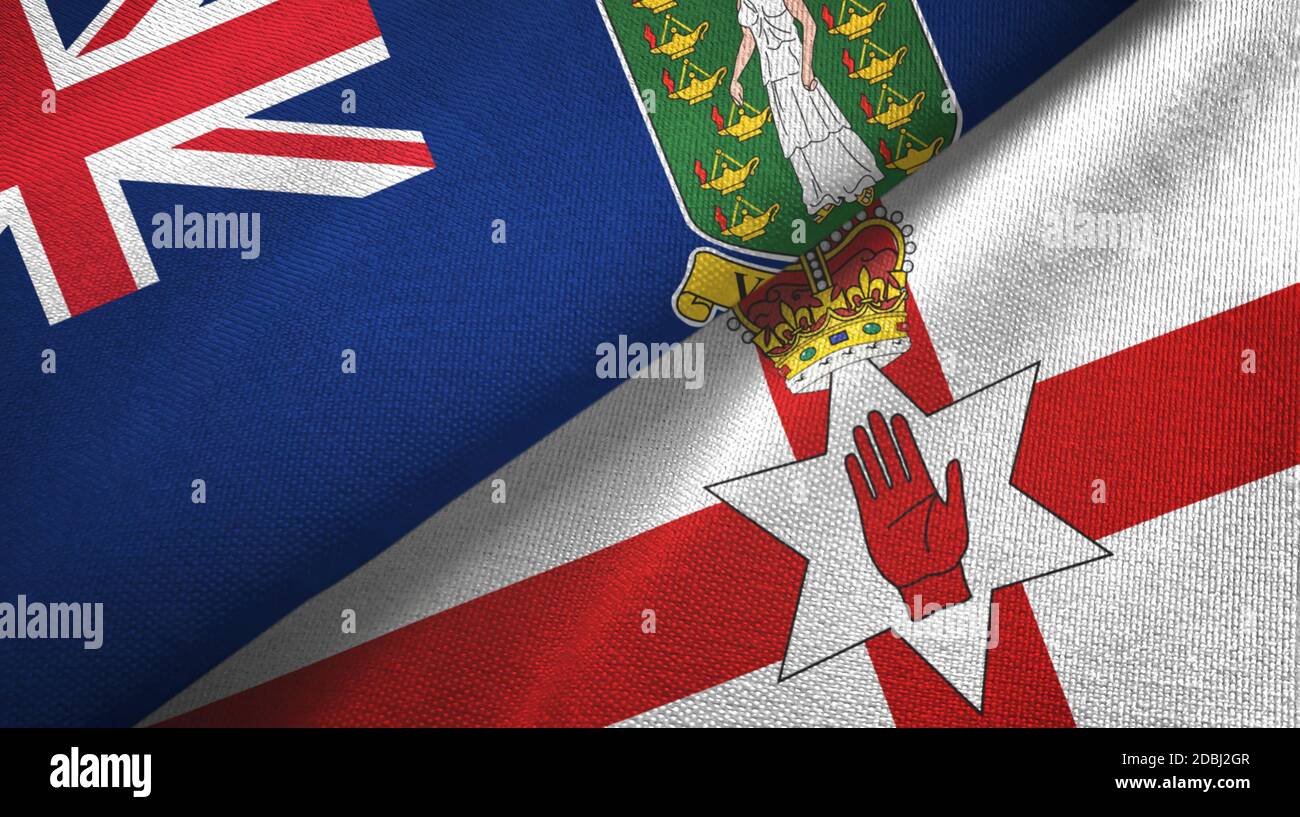British and irish flag together hi-res stock photography and images - Alamy