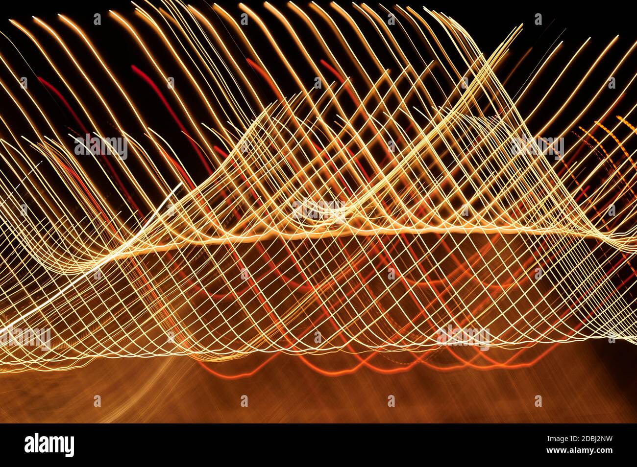 Abstract background of city lights made with long shutter speed. Lights ...