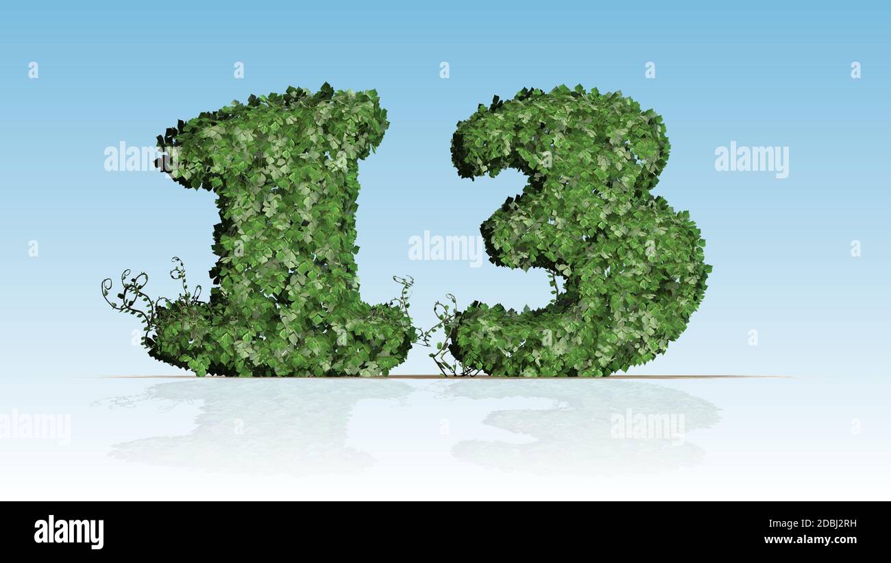 3d number 13 hi-res stock photography and images - Alamy