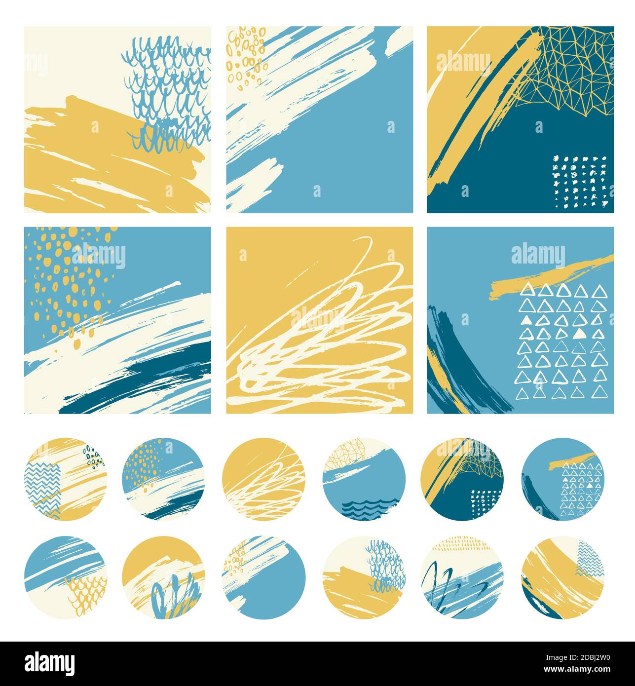 Various modern highlights and story icons and backgrounds for social ...