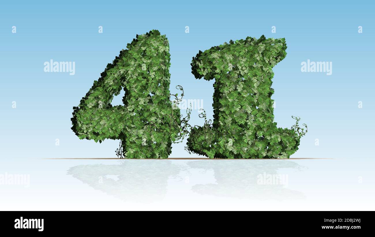 3d number 41 hi-res stock photography and images - Alamy