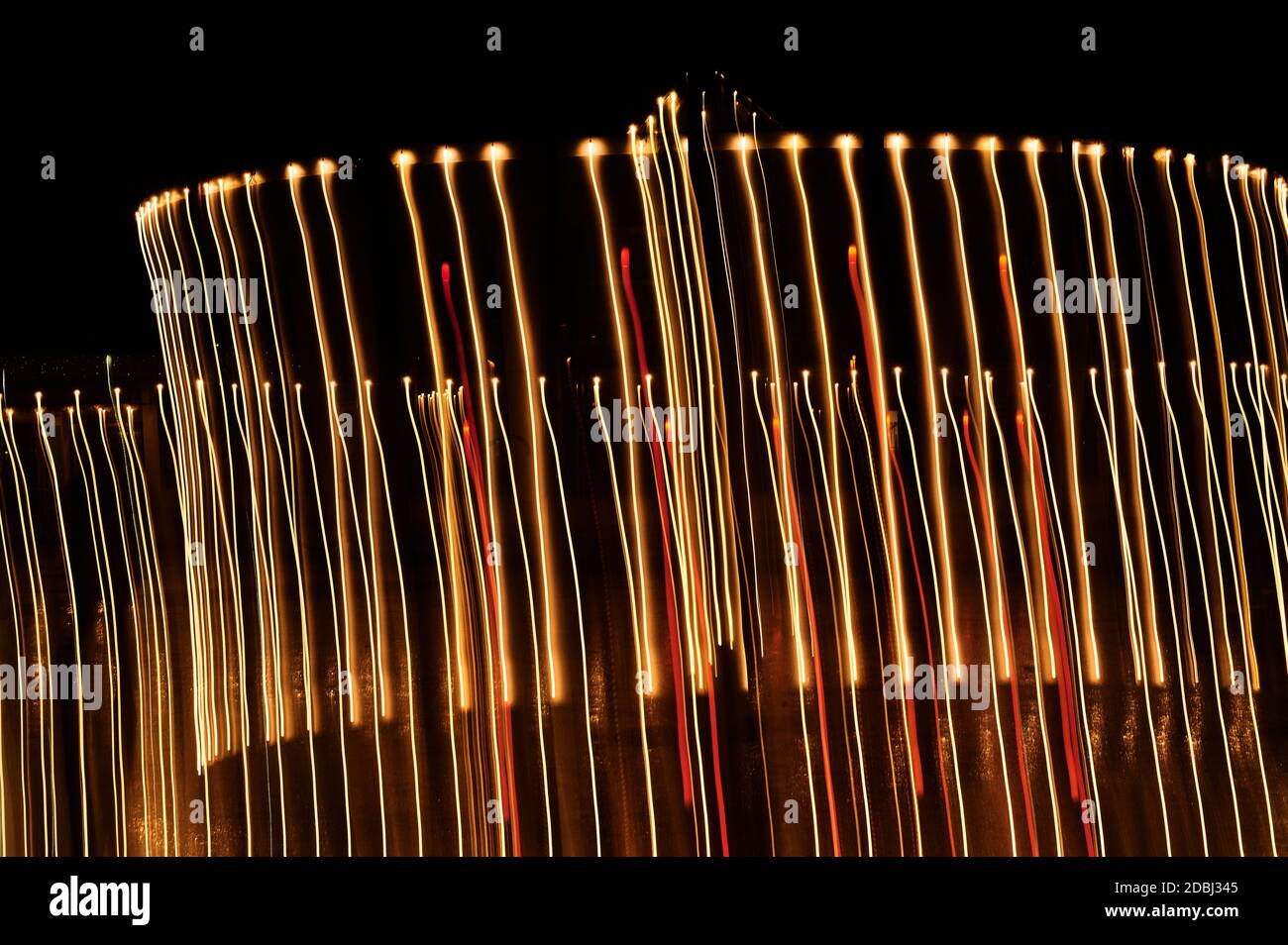 Abstract background of city lights made with long shutter speed. Lights ...