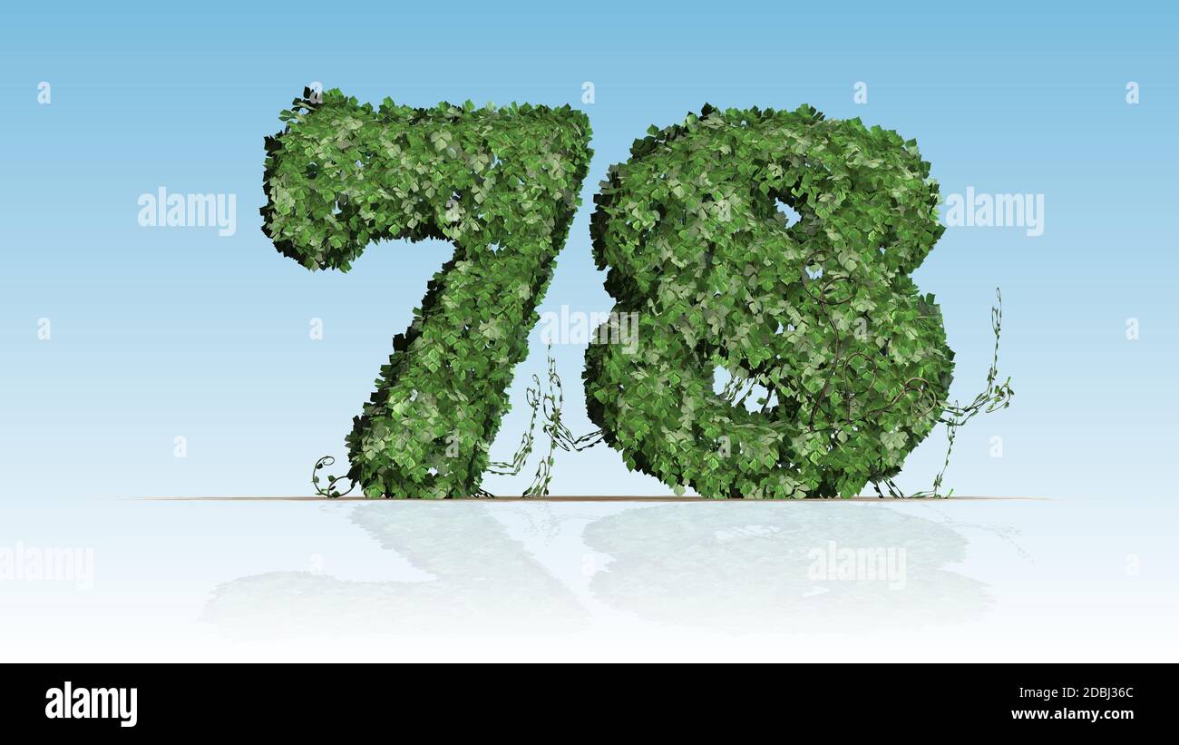 3d number 78 hi-res stock photography and images - Alamy