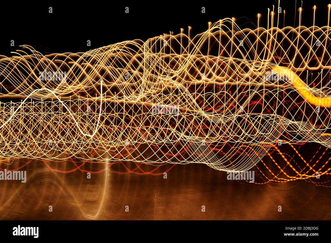 Abstract background of city lights made with long shutter speed. Lights ...