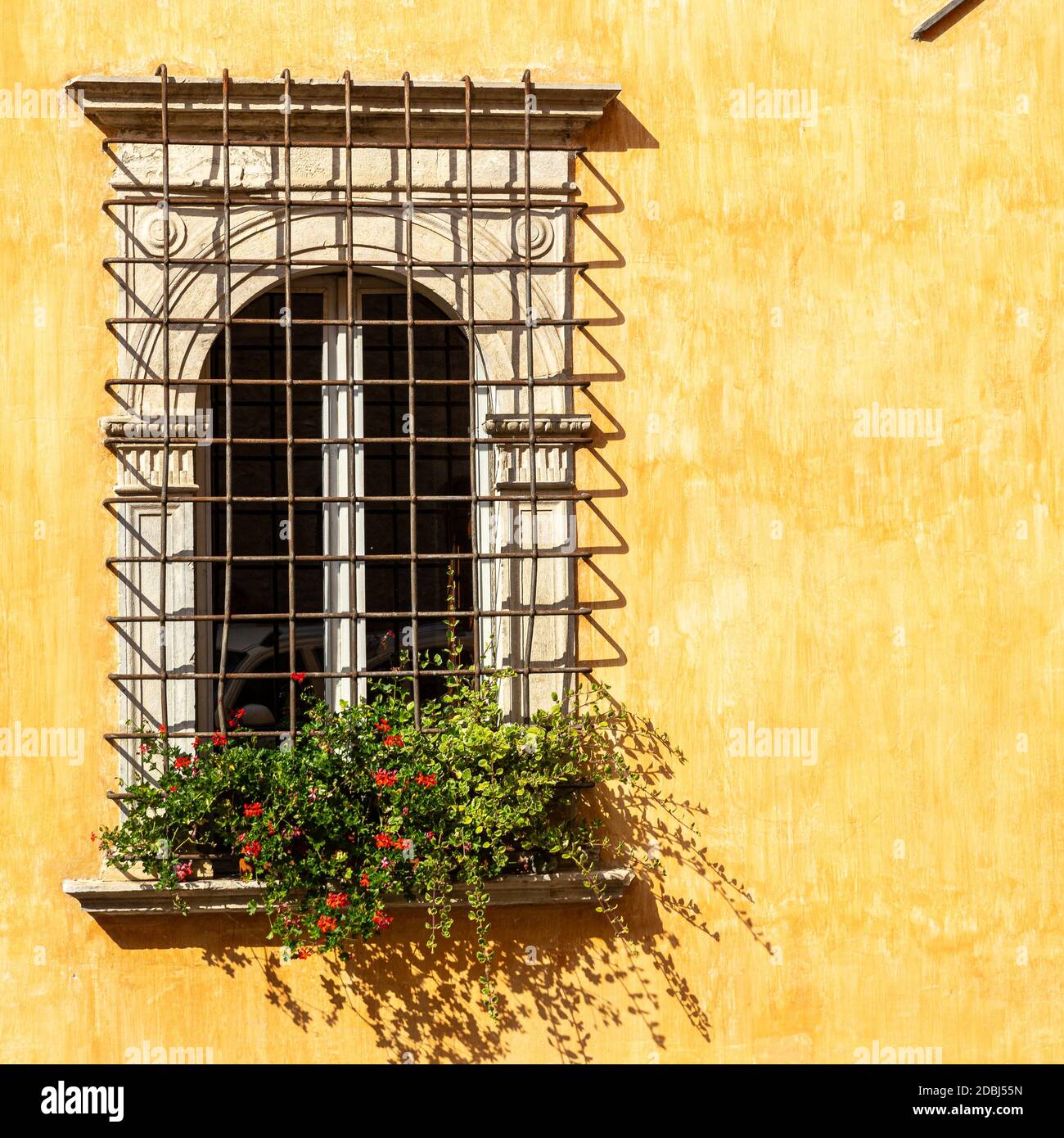 windows in the facades of ancient medieval houses Stock Photo - Alamy