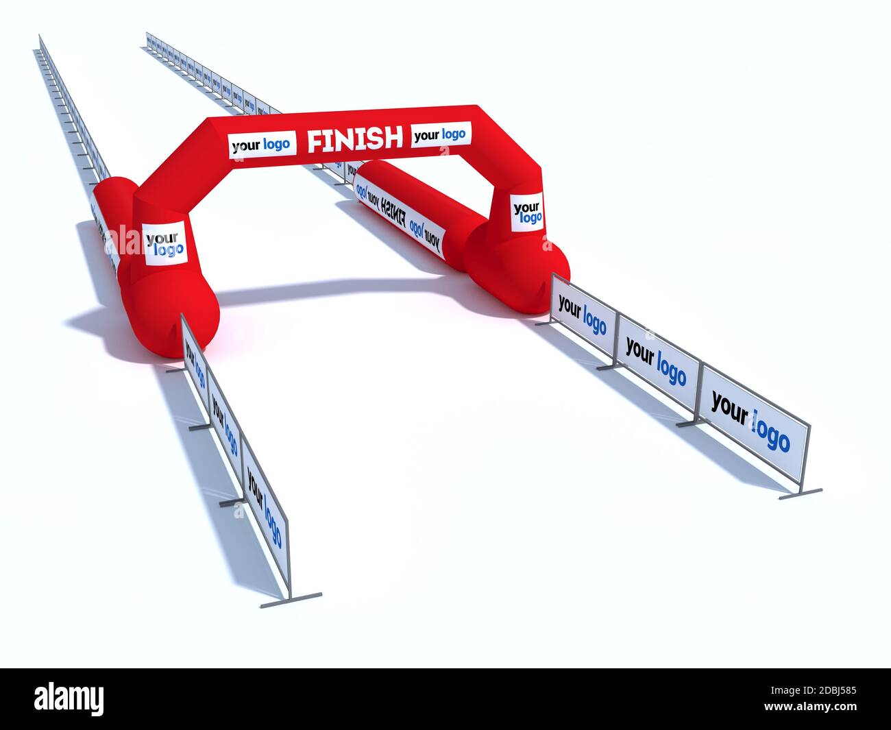 Inflatable start and finish line arch illustrations - Inflatable ...