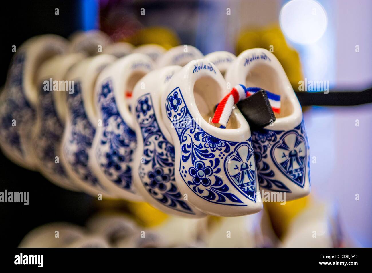 Delft delftware porcelain clogs, Edam, North Holland, Netherlands ...