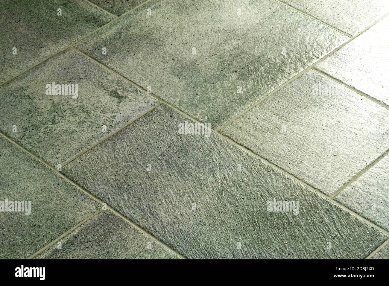 Flooring tiles in green color various sizes Stock Photo - Alamy