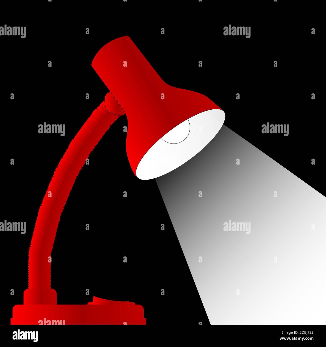 A bendy type office desk lamp Stock Photo - Alamy