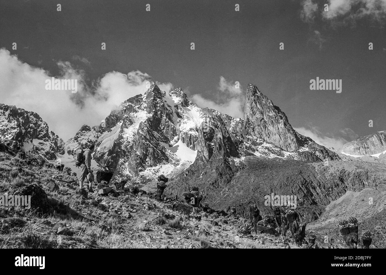 Kenya. This is Mount Kenya from the Teleki Valley as it was in 1976/77 ...
