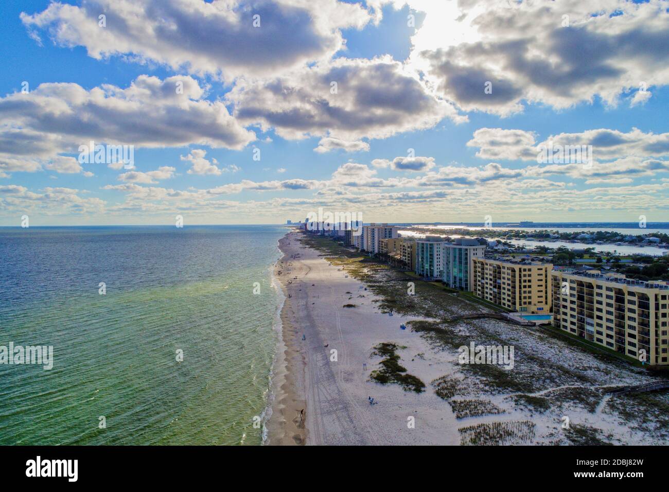 Aerial view of Perdido Key Beach near Pensacola, Florida Stock Photo ...