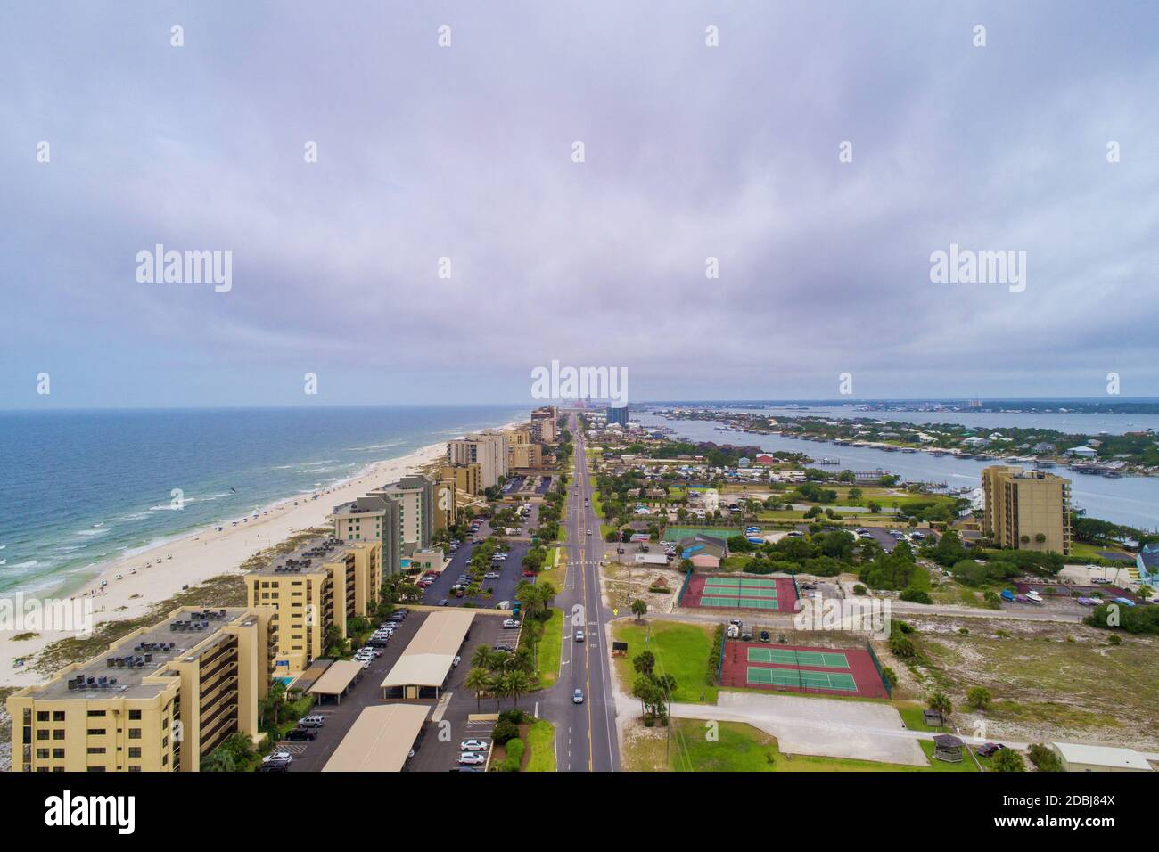 Aerial view of Perdido Key Beach near Pensacola, Florida Stock Photo ...