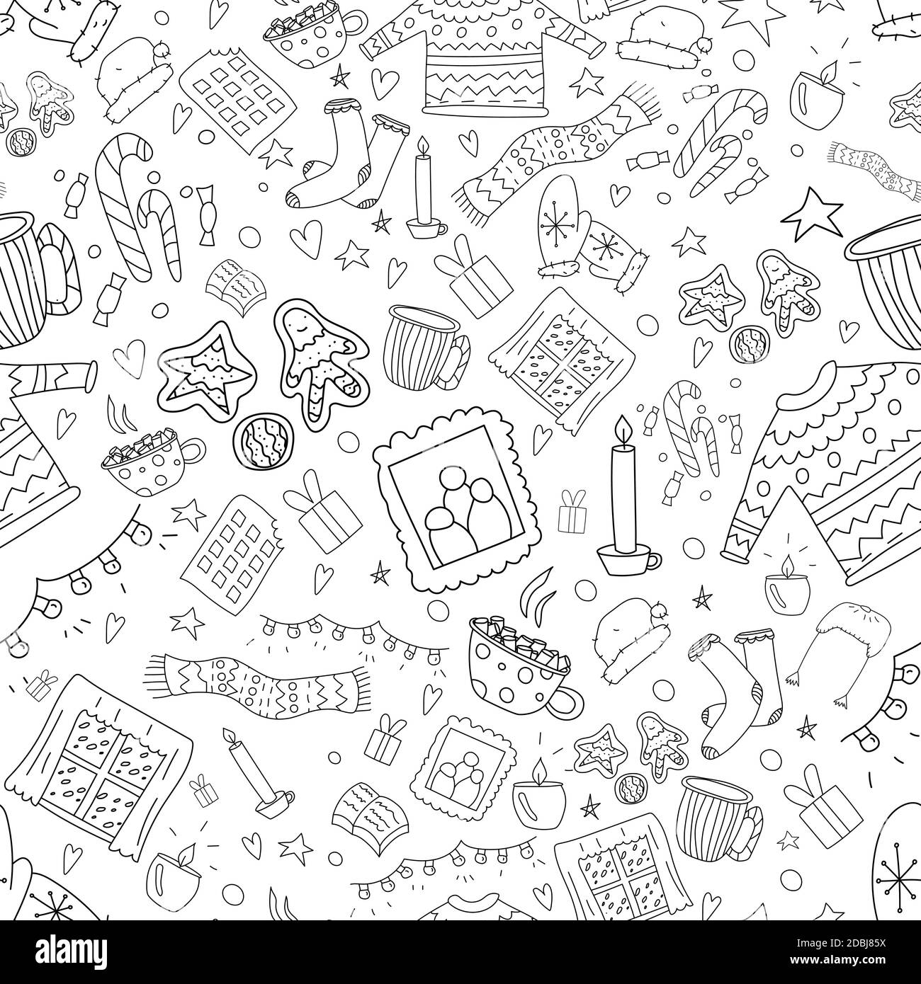 Scandinavian christmas decor Black and White Stock Photos & Images - Alamy