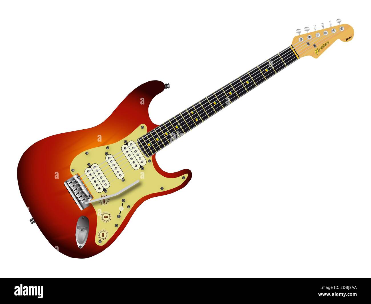 Sunburst fender stratocaster hi-res stock photography and images - Alamy