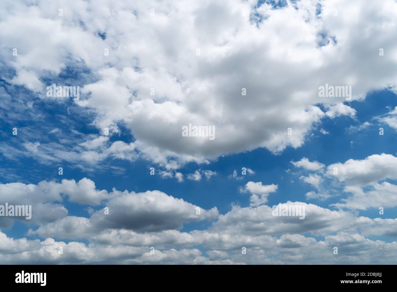 White Cumulus Clouds On Blue Sky, beautiful weather can use as ...
