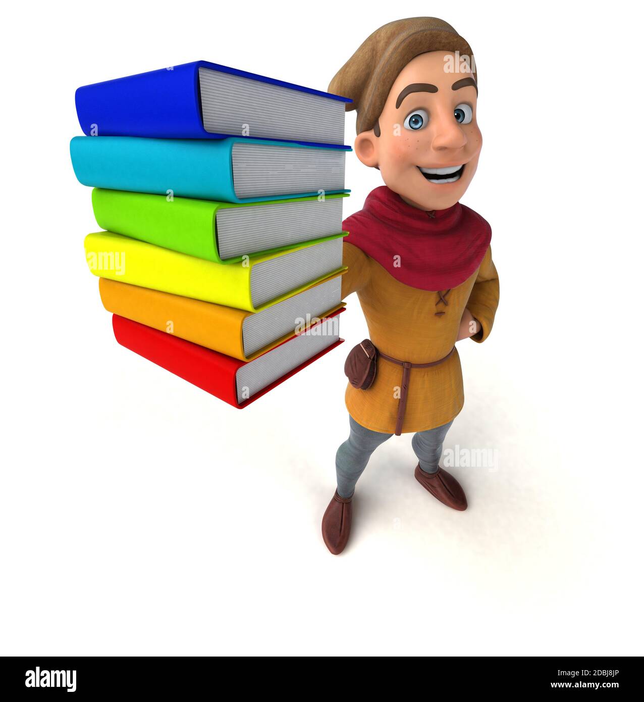 3D Illustration of a medieval historical character Stock Photo - Alamy