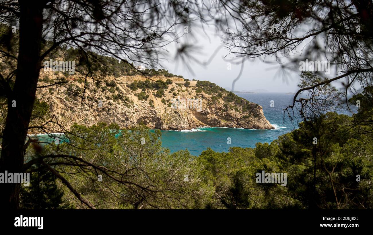 Cala Llonga bay Stock Photo - Alamy
