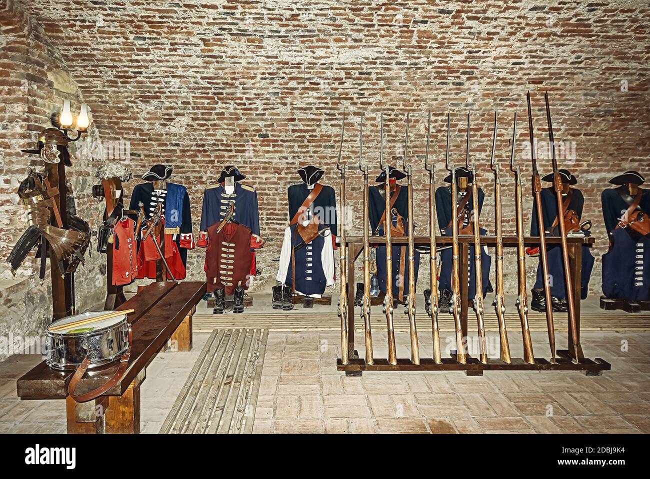 Gunroom in the Old medieval Fort Stock Photo - Alamy