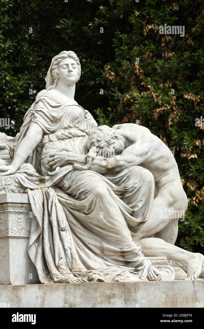 Goethe statue at Villa Borghese in Rome, Italy Stock Photo - Alamy