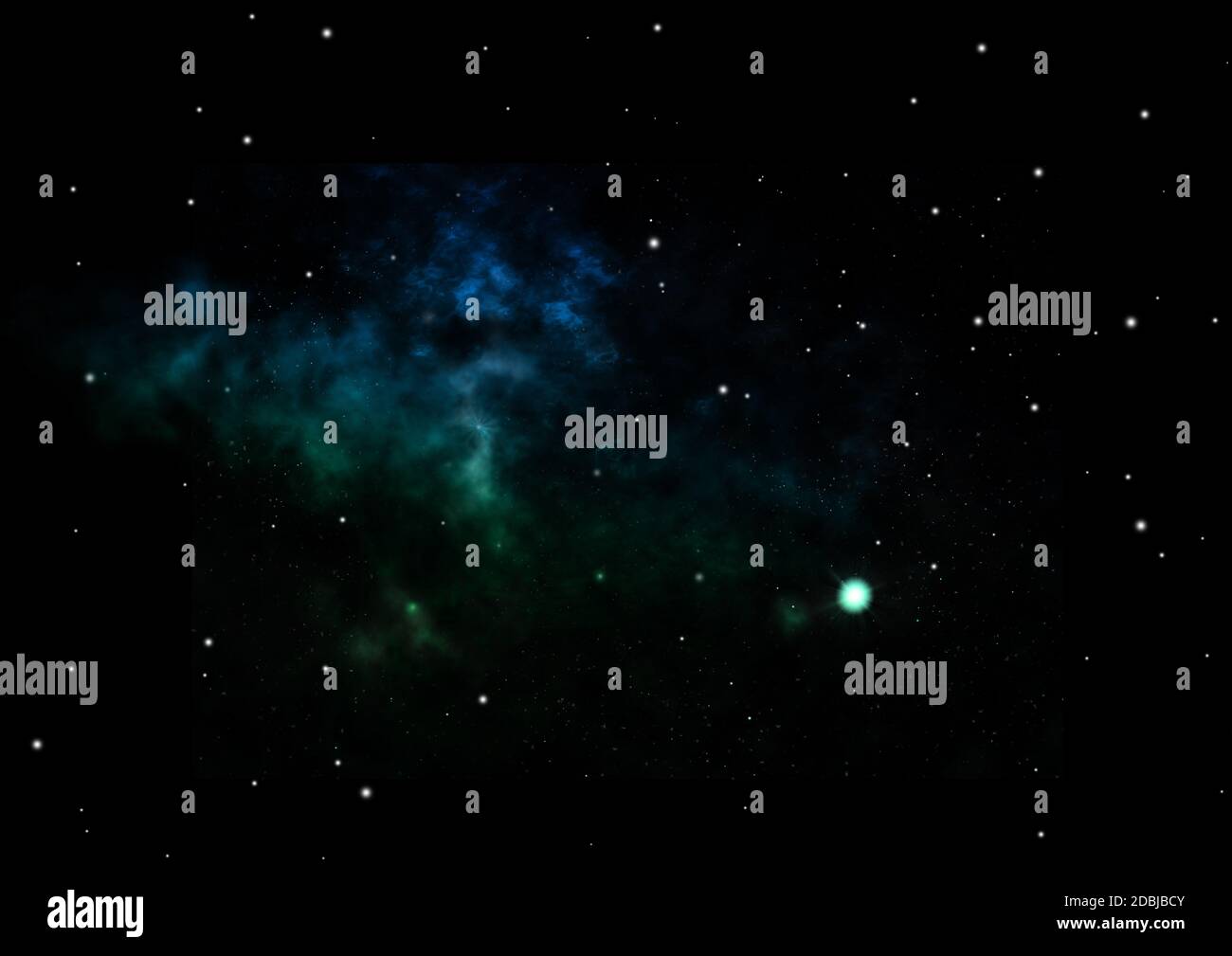 Star field and distant cold space nebula. "Elements of this image ...