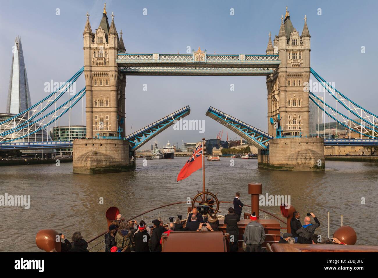 Tower bridge open boat hi-res stock photography and images - Alamy