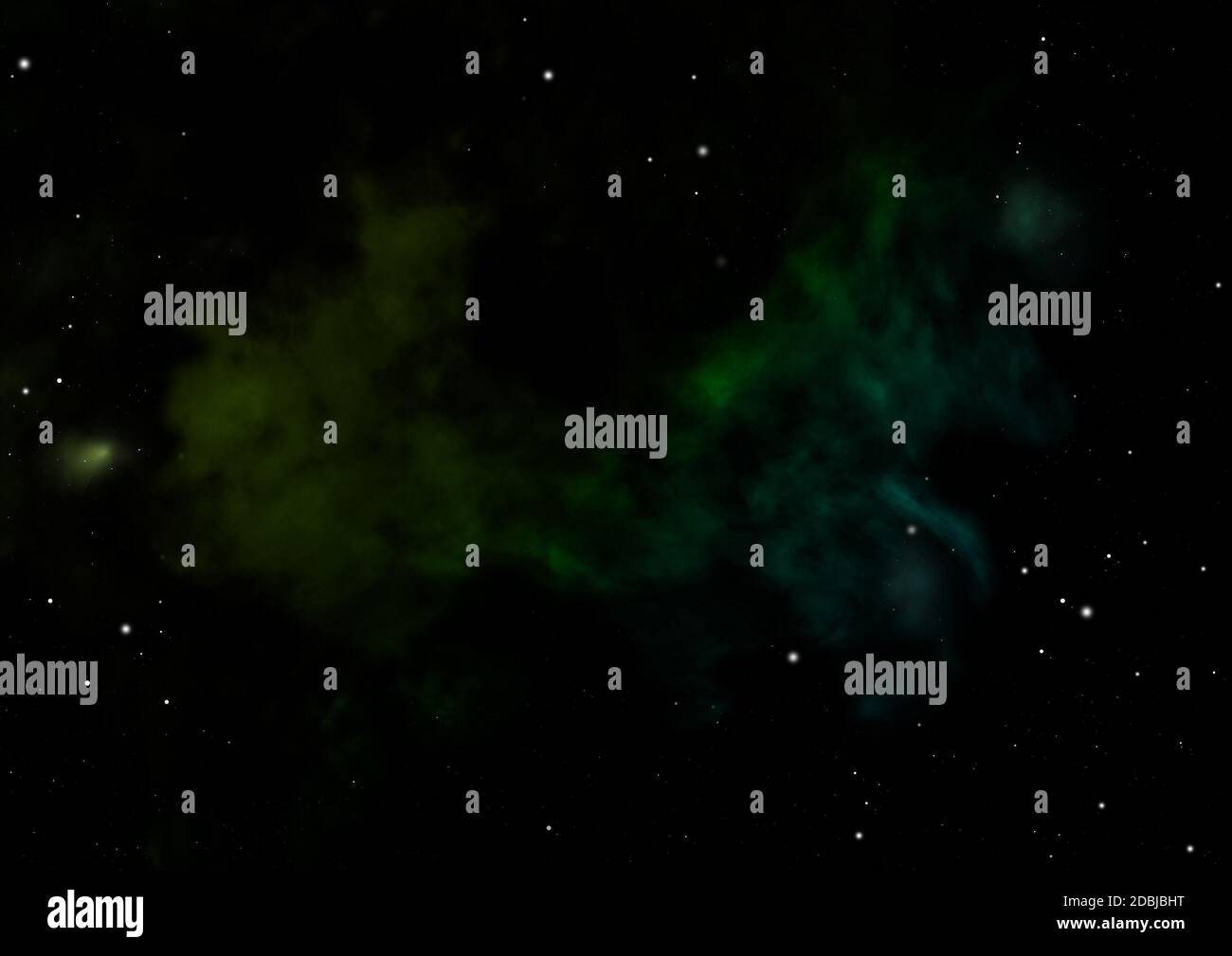 Distant flickering star array and cold cosmic nebula. "Elements of this ...