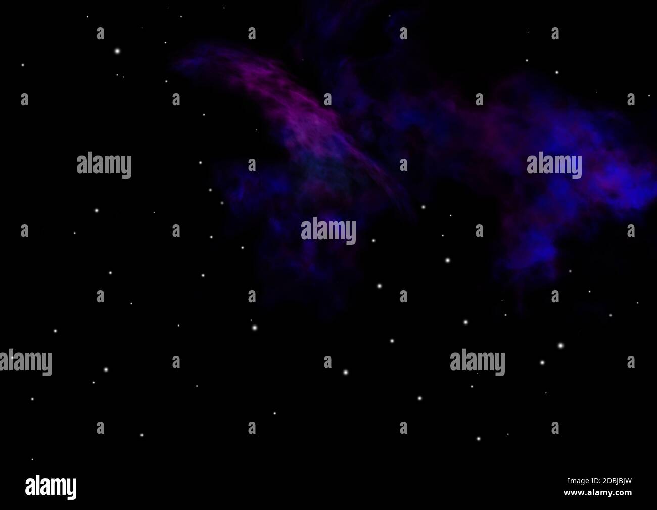 Star field and distant cold space nebula. "Elements of this image ...