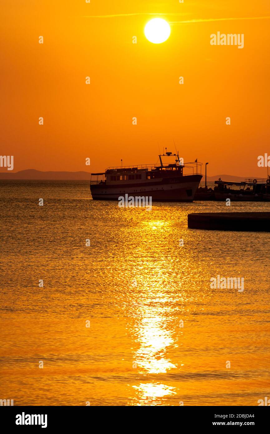 Sunset near Nin Stock Photo - Alamy