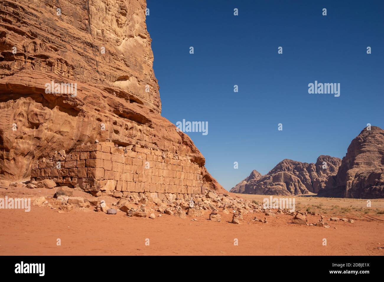 Lawrence House Ruin at Wadi Rum Dessert, Jordan Stock Photo - Alamy