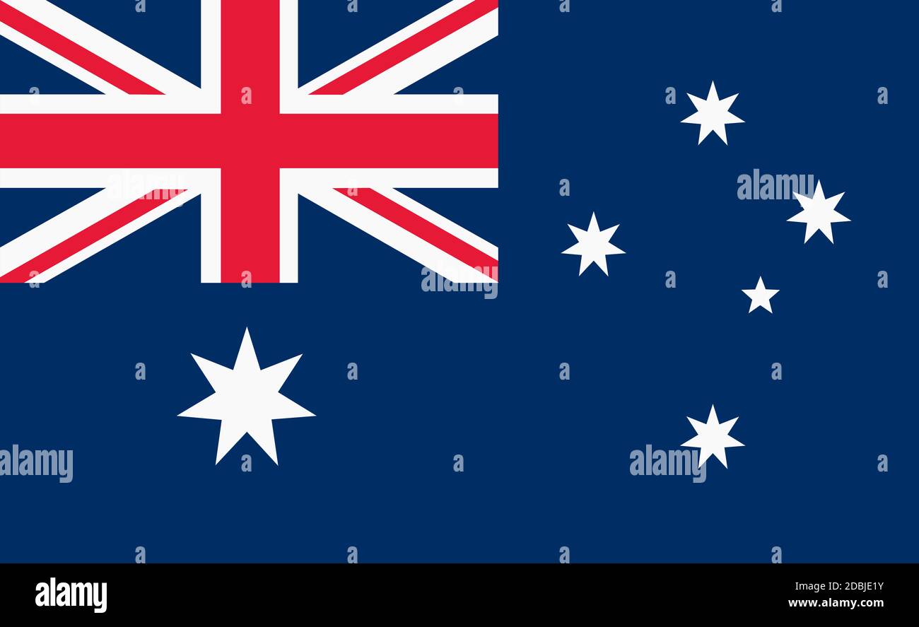 An Australia Flag illustration union jack and Southern Cross Stock ...