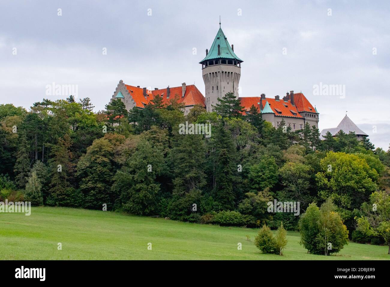 Smolenice castle in Slovakia on the rise, Europe Stock Photo - Alamy