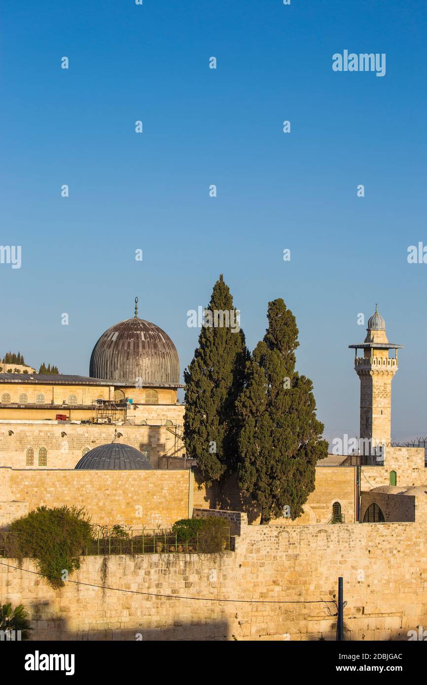 Israel, Jerusalem, Temple Mount, View of Al-Aqsa Mosque Stock Photo - Alamy