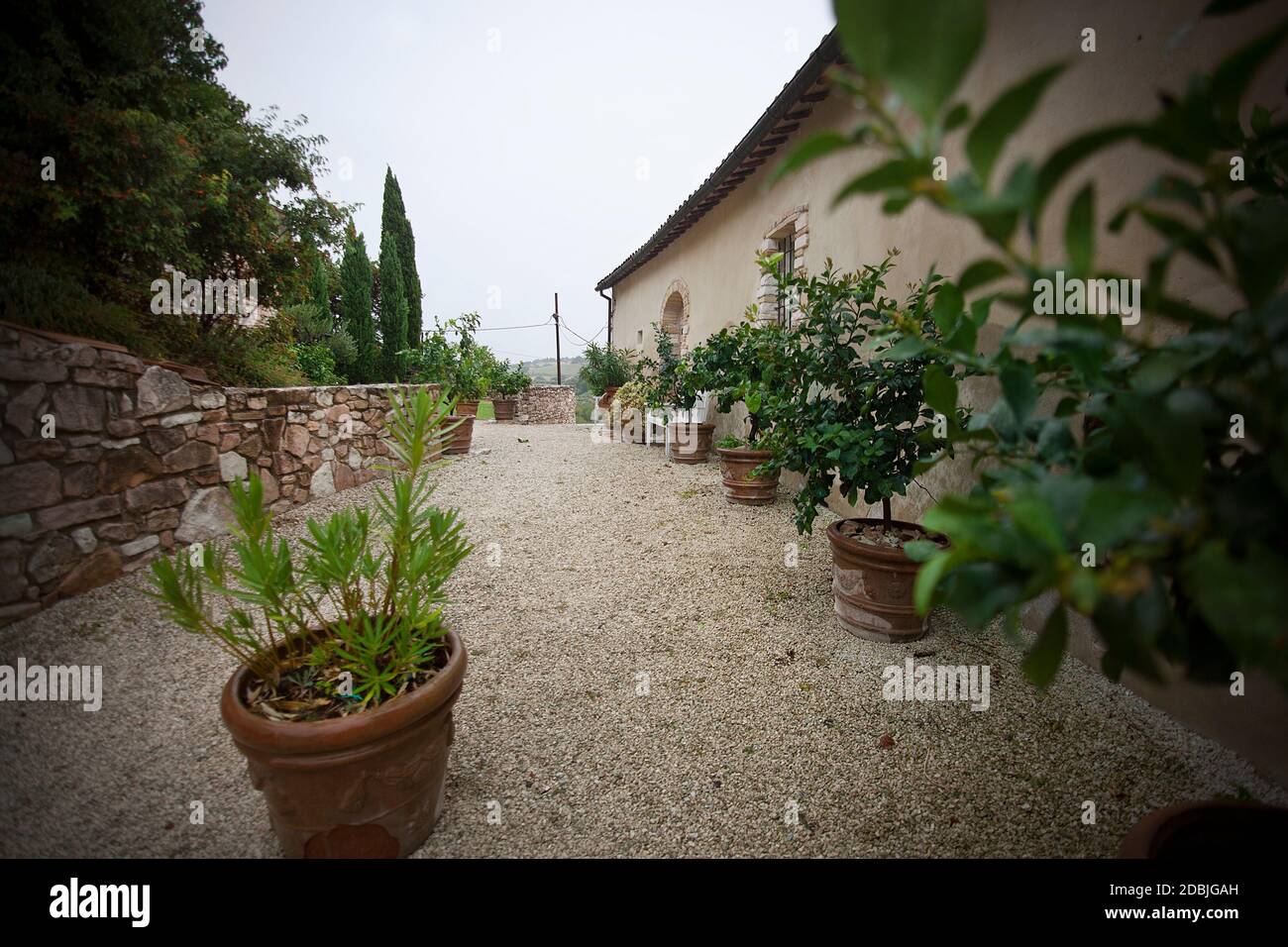 The Small Village of Palazzo, in Arcevia, Ancona, in the Marche Region ...