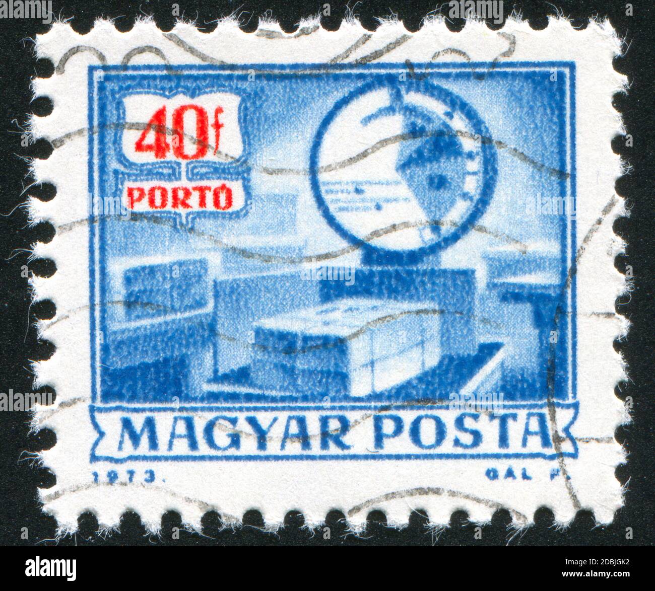 HUNGARY - CIRCA 1973: stamp printed by Hungary, shows postal boxes and ... HUNGARY - CIRCA 1973: stamp printed by Hungary, shows postal boxes and ...