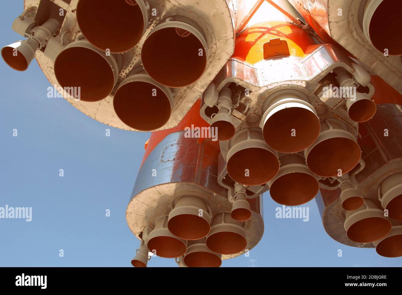Missile engine first step of space rocket Stock Photo - Alamy