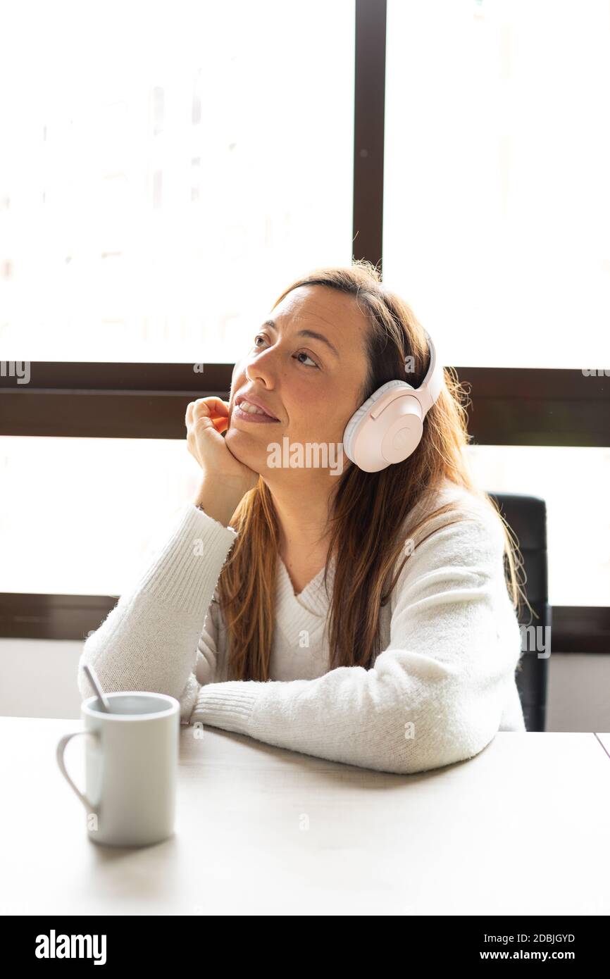 Enjoy happy morning home Cut Out Stock Images & Pictures - Alamy