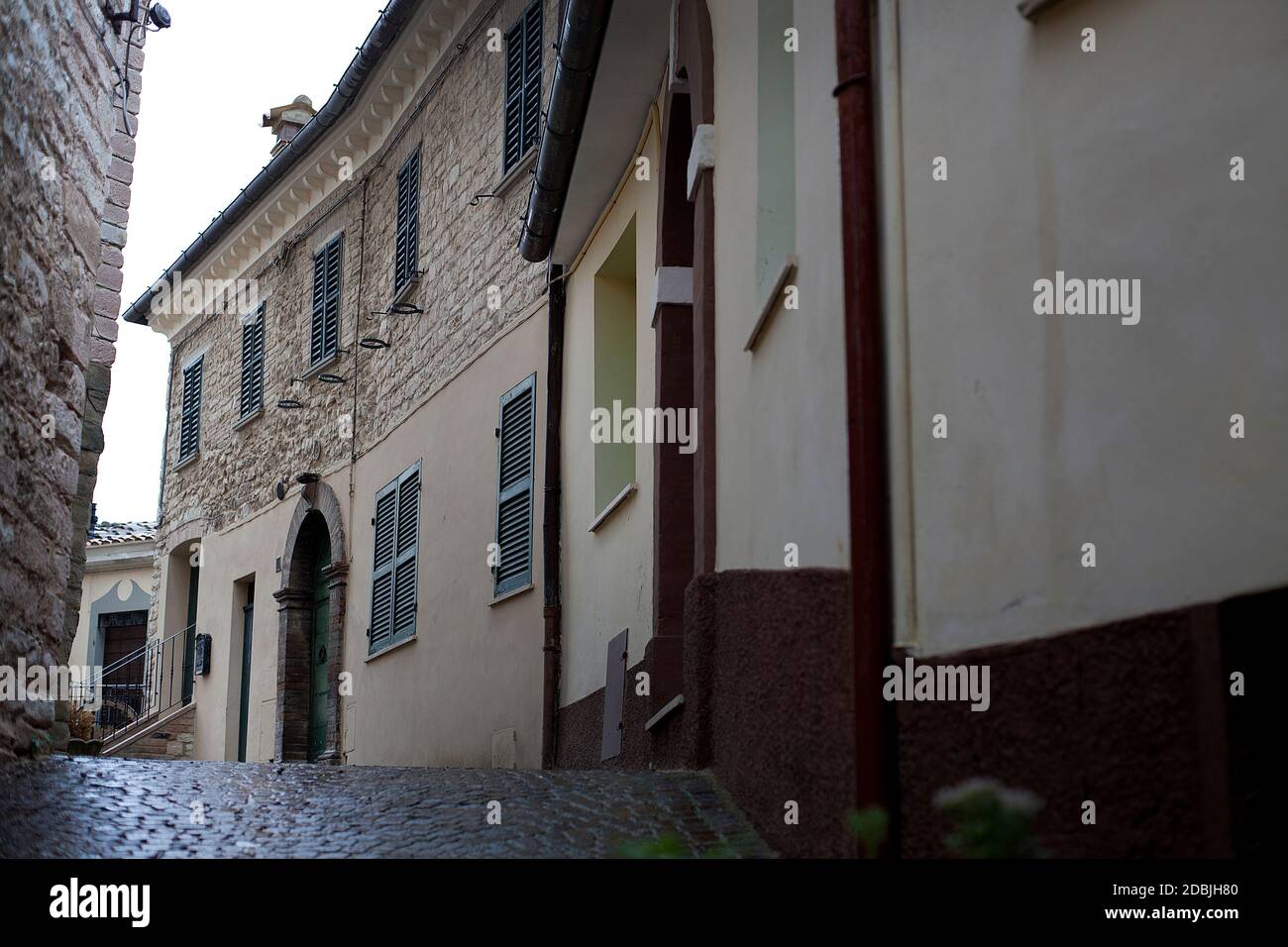 The Small Village of Palazzo, in Arcevia, Ancona, in the Marche Region ...