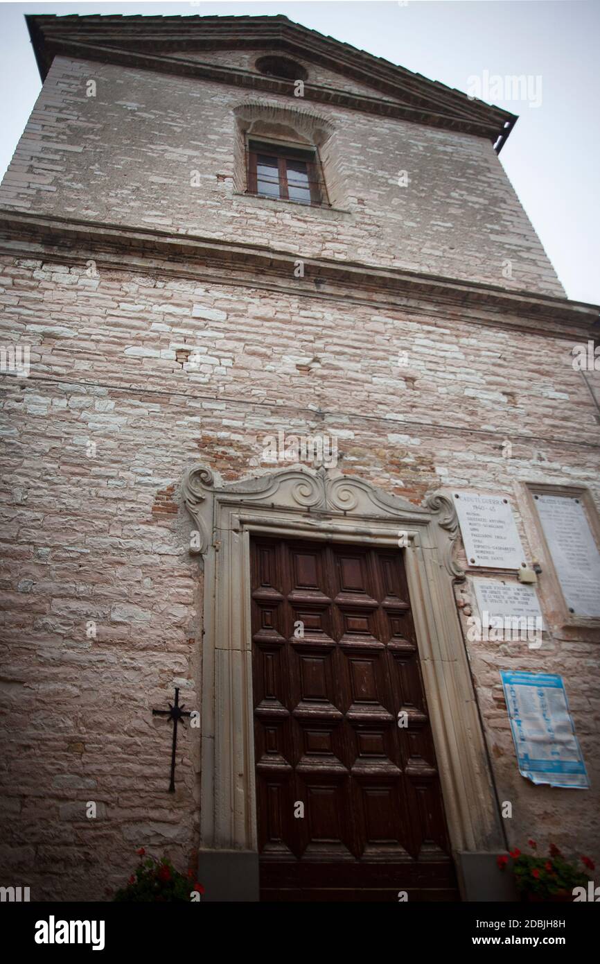 The Small Village of Palazzo, in Arcevia, Ancona, in the Marche Region ...