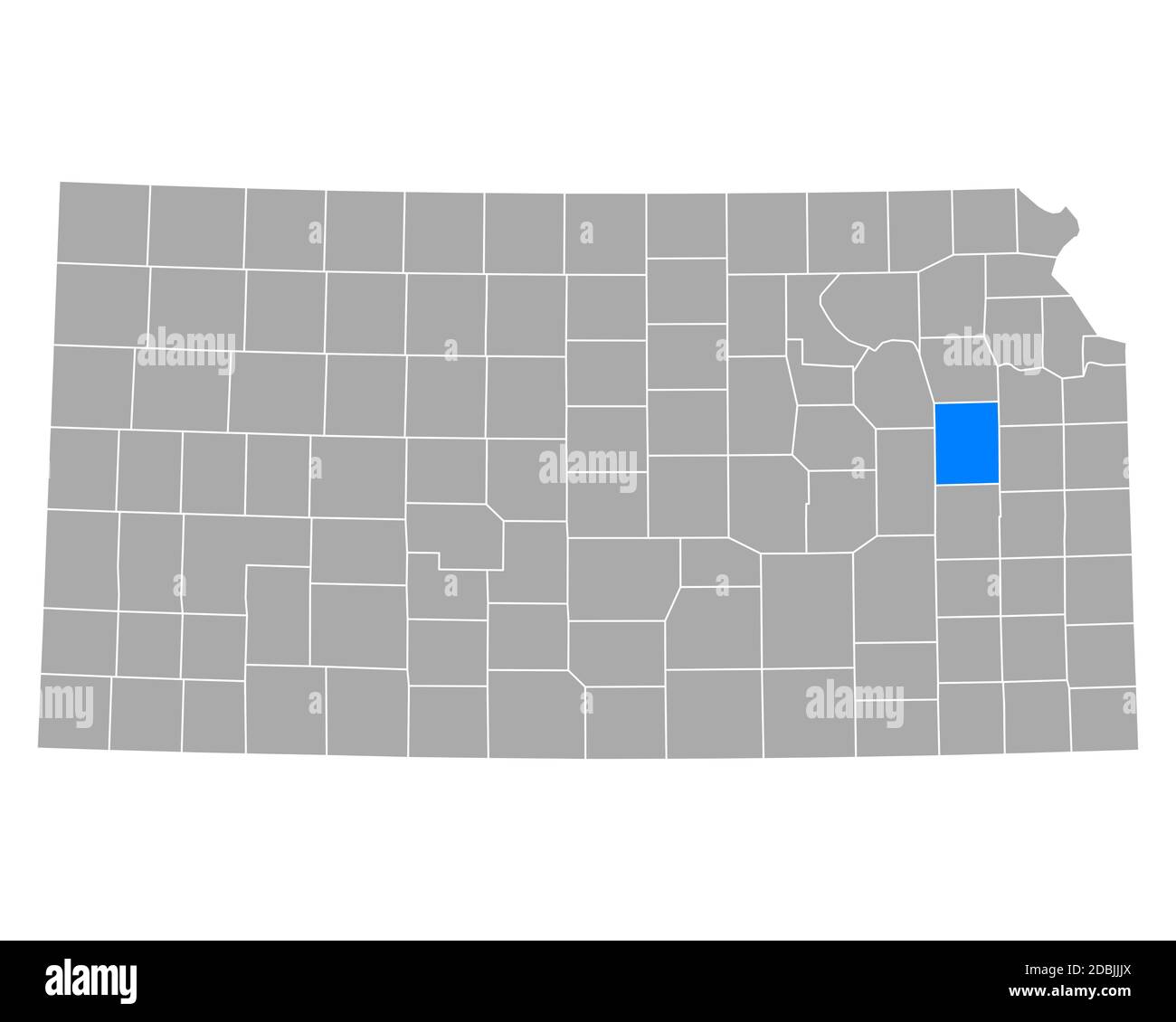 Map of Osage in Kansas Stock Photo - Alamy
