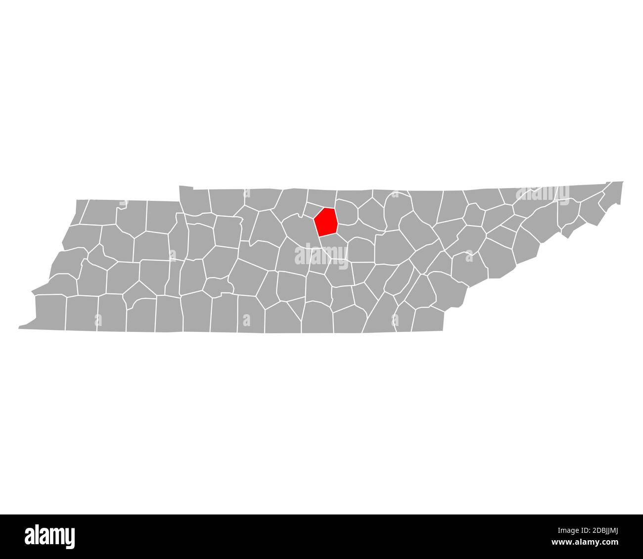 Map of Smith in Tennessee Stock Photo - Alamy